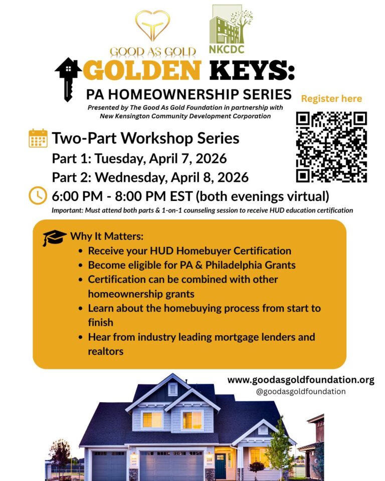 Golden Keys: PA Homeownership Series HUD-Certified Virtual Workshop ...